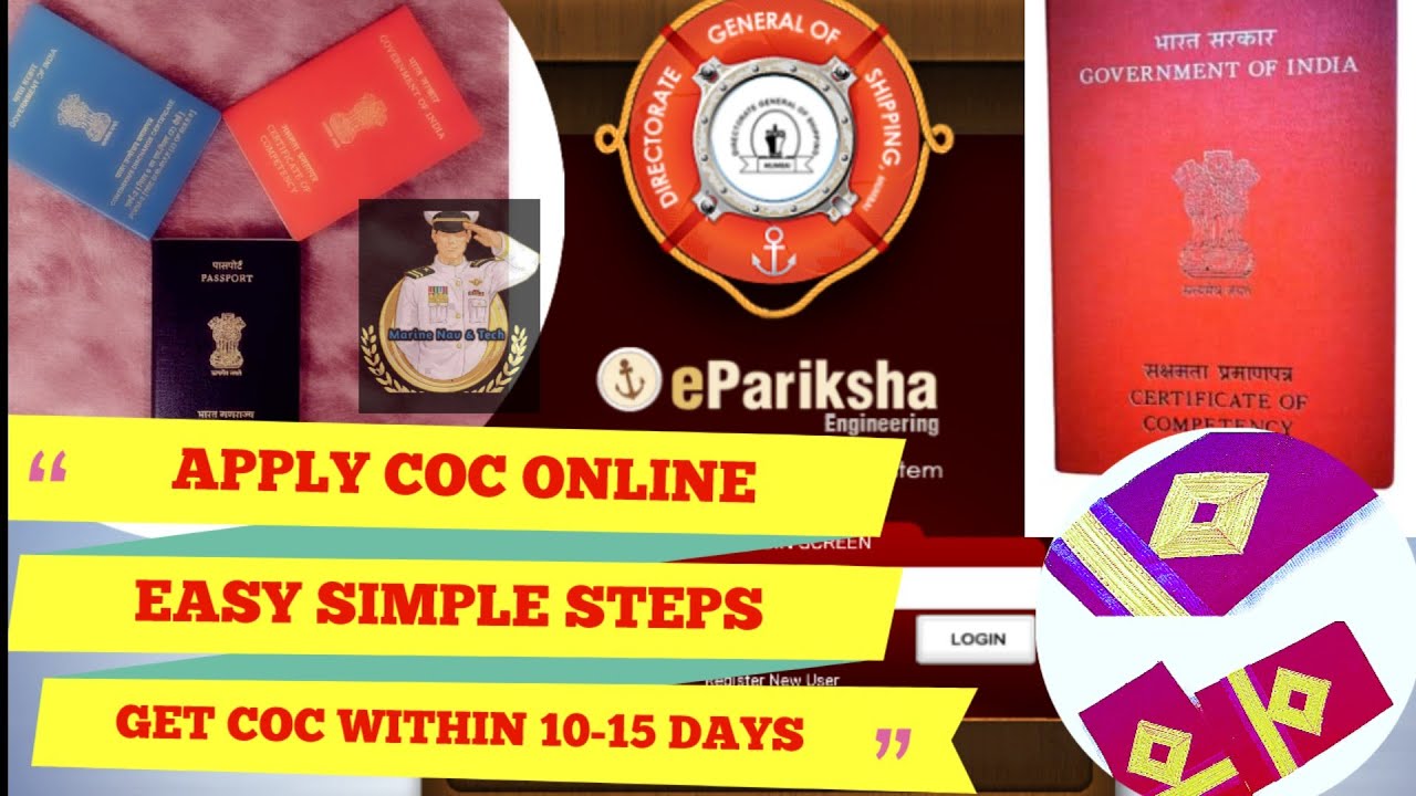 Apply COC ONLINE FOR MEO CLASS 4 #coc #CertificateOfCompitency # ...