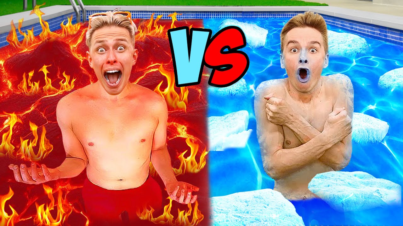 Sfida Piscina CALDO vs FREDDO - YouTube