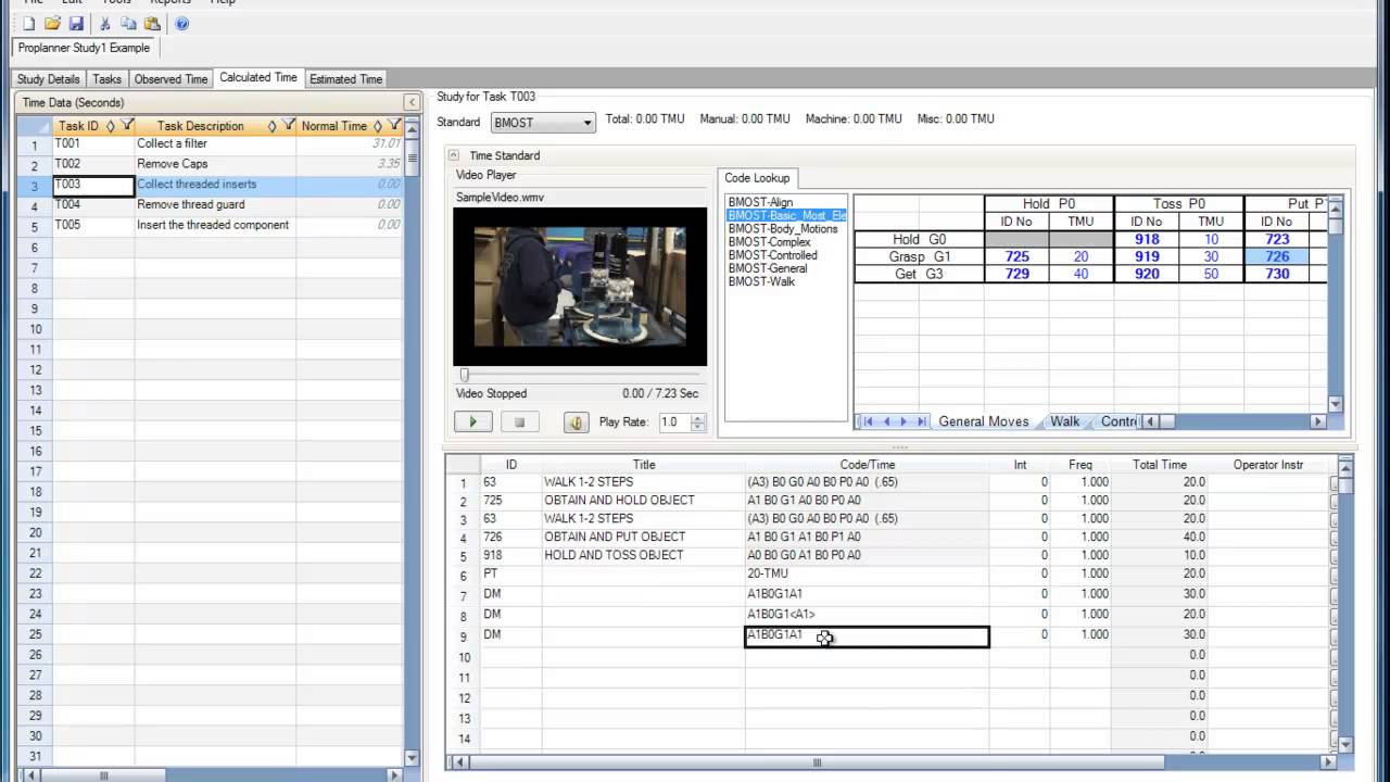 Tempi e Metodi - Analisi BasicMOST (Assembly Planner) PARTE1 - YouTube
