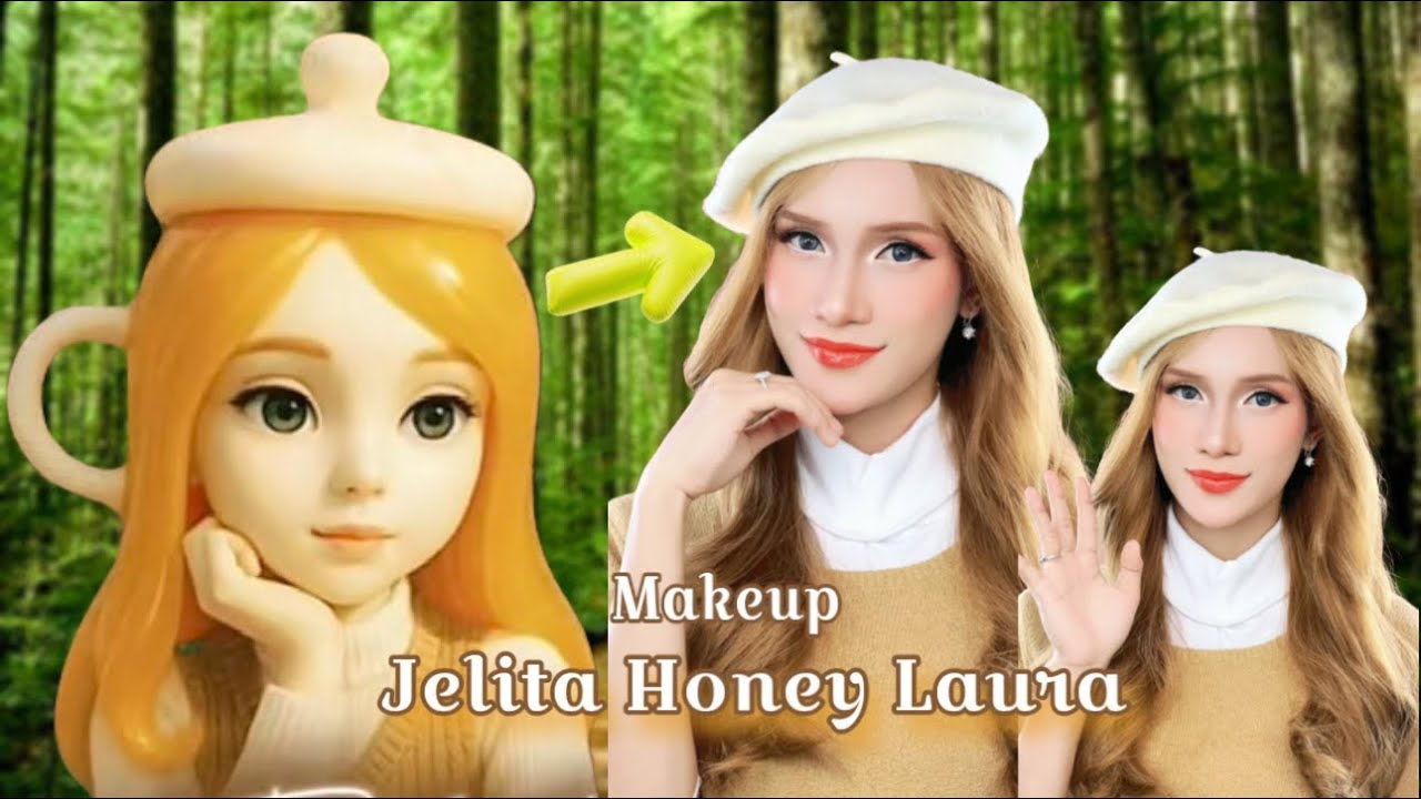 Tutorial Makeup Jelita Honey laura || azkha tegar - YouTube