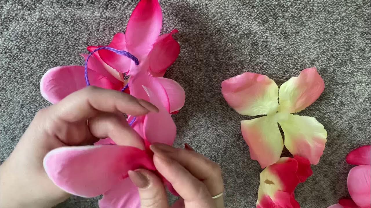 Гавайский венок своими руками. Самый легкий способ 💃🏻 - YouTube