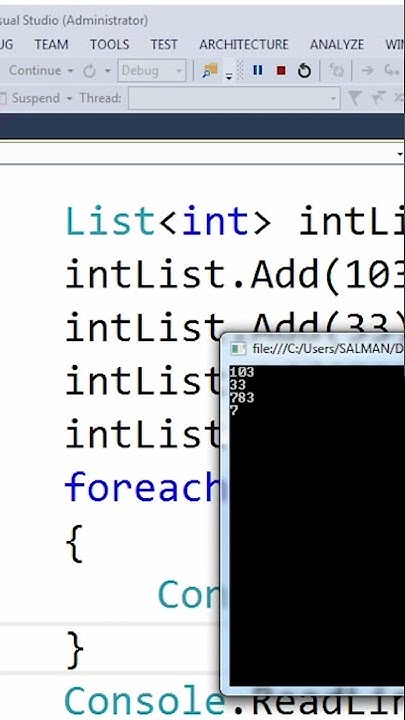 reverse c# list || #shorts #tutorial - YouTube