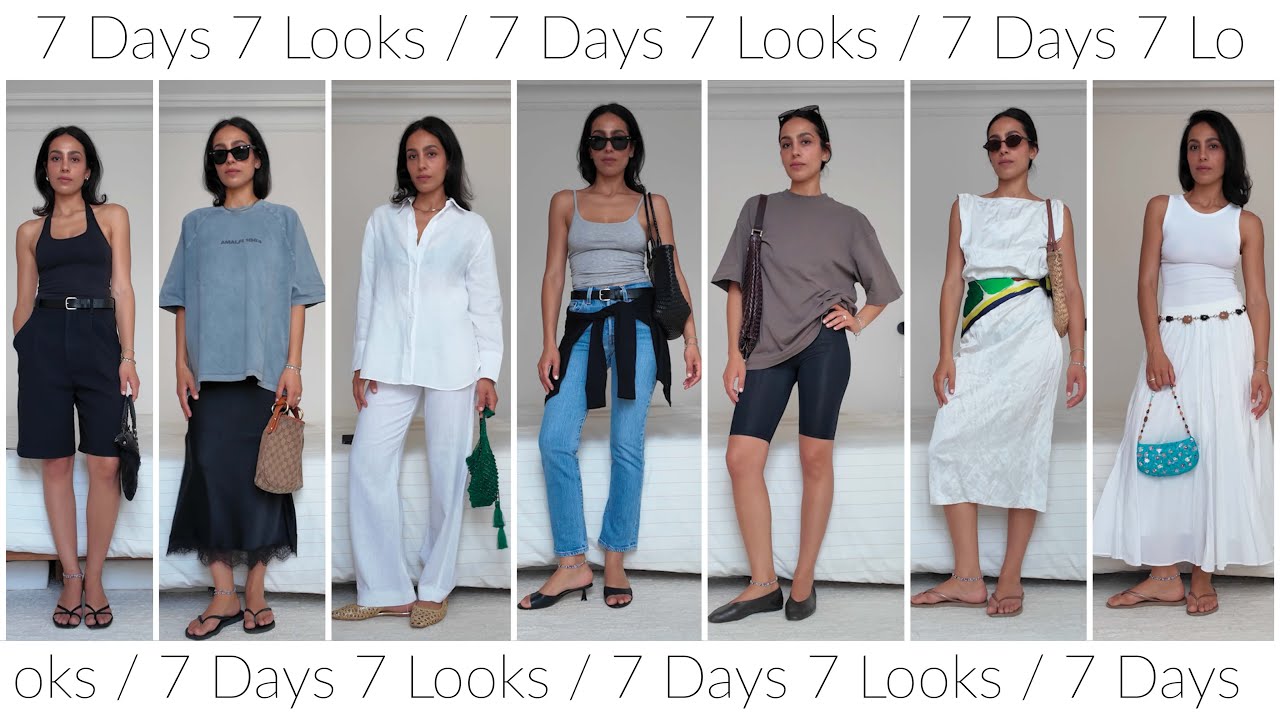 7 Days 7 Looks | A Week of Outfits Styled from My Wardrobe / Week 26 ...