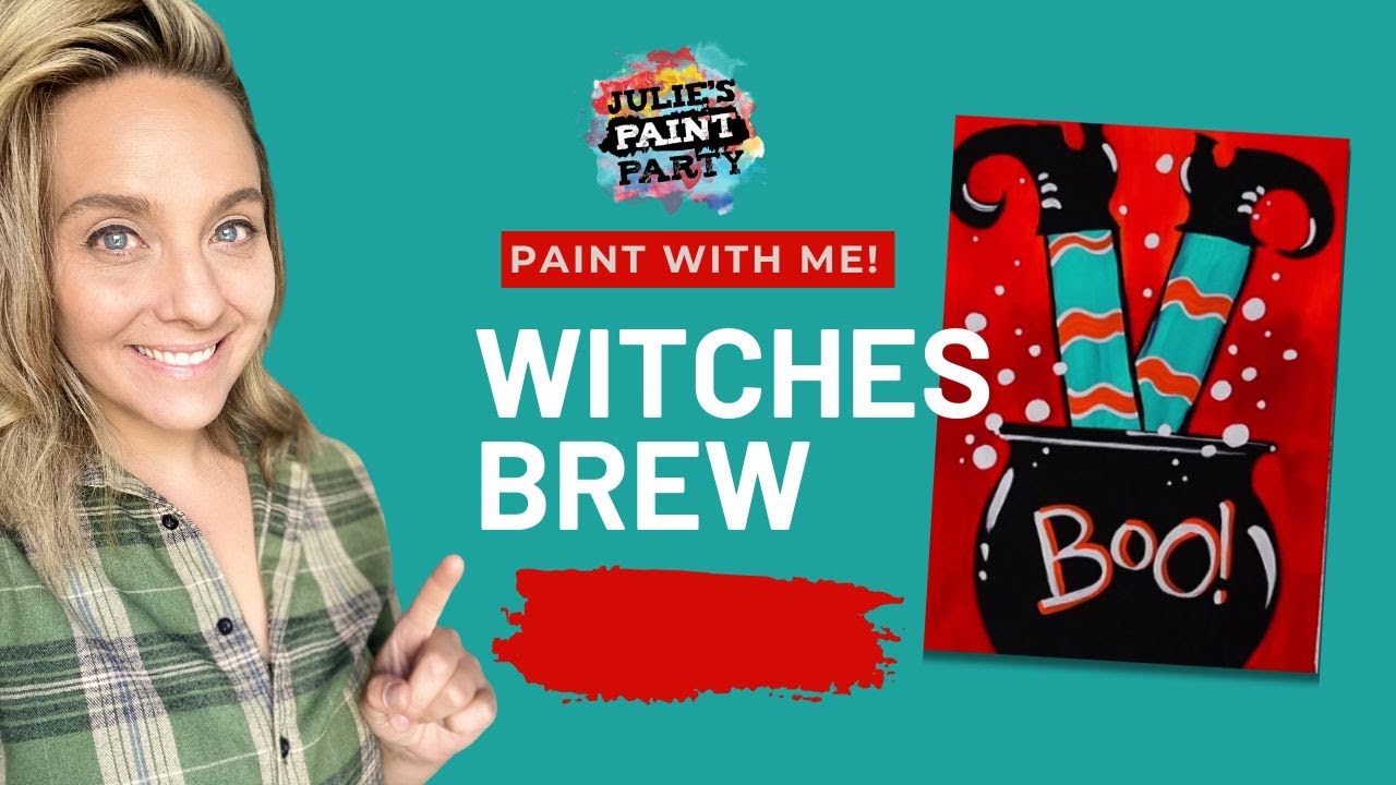 Witches Brew - Family Paint Night! - YouTube