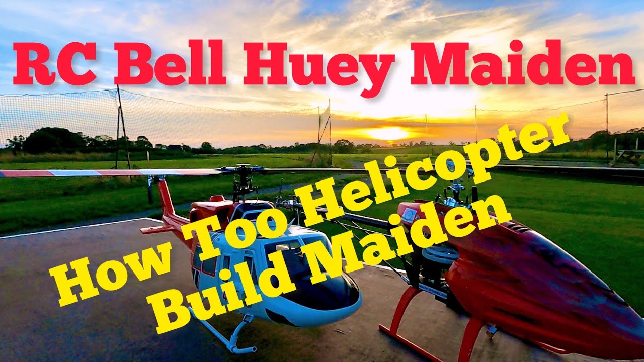 RC Scale Helicopter Bell Huey test flight/ Latest Build Tutorial ...