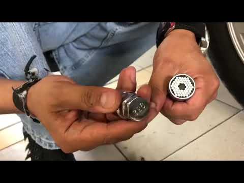 Como se retiran las tuercas de seguridad comunes y corrientes con la herramienta gator grip