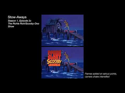Scary Scooby Funnies Opening Theme Clip Comparison