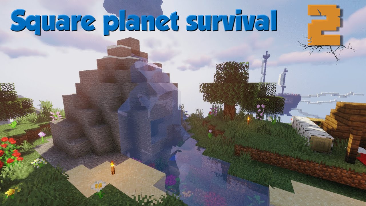 Les cavernes d'un monde cubique... [Square planet survival#2 ...