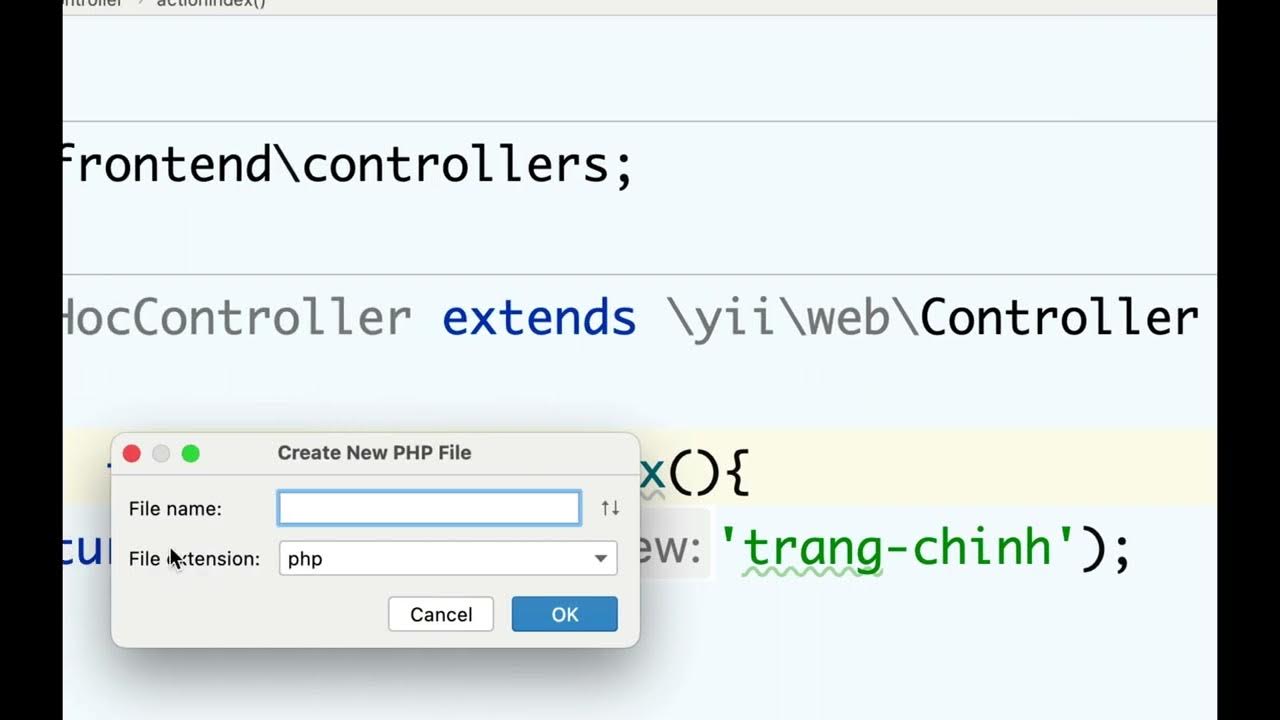 Bài 2 - Yii2 - Controller - View P2 - YouTube