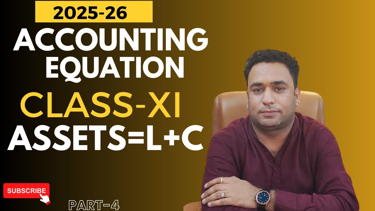 5.4 Accounting Equation/Basics of Accounting Equation/Assets=Liability ...