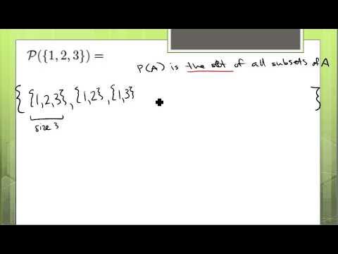 CSE 20 - Power set example: P({1,2,3}) - YouTube