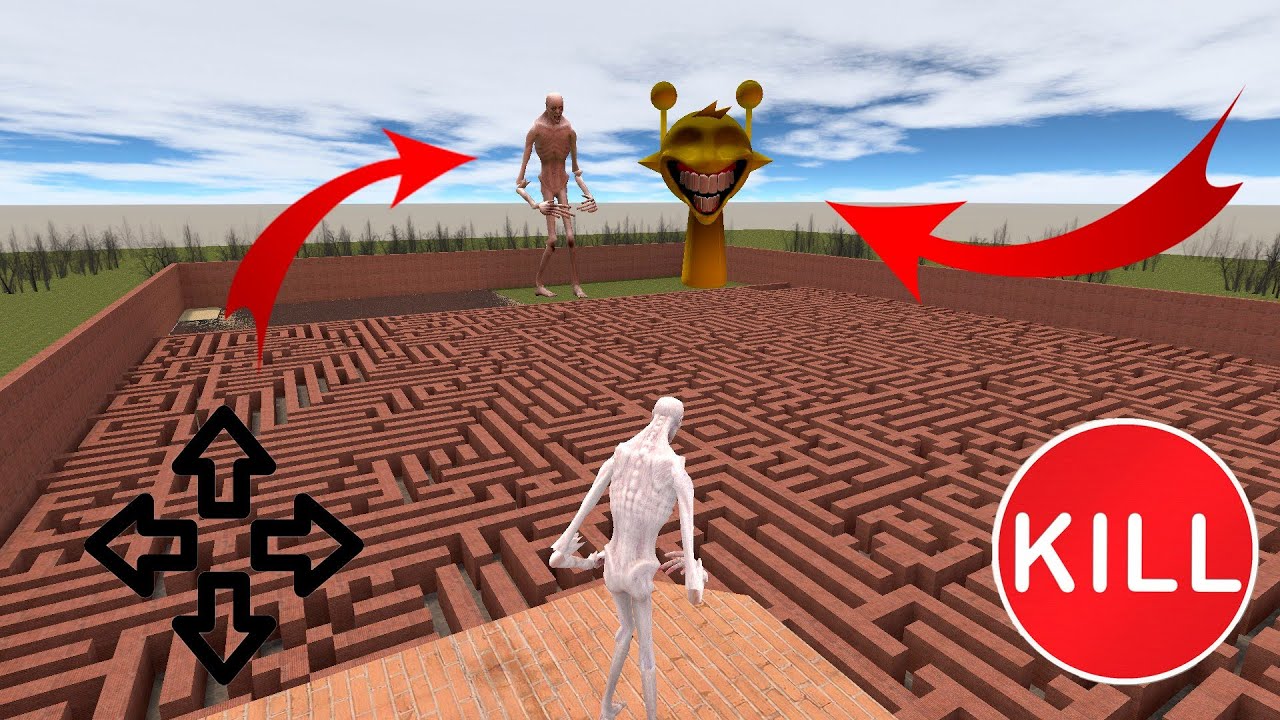 What Happens When BIG SCP 096 Meets Sprunki in a Maze? - YouTube
