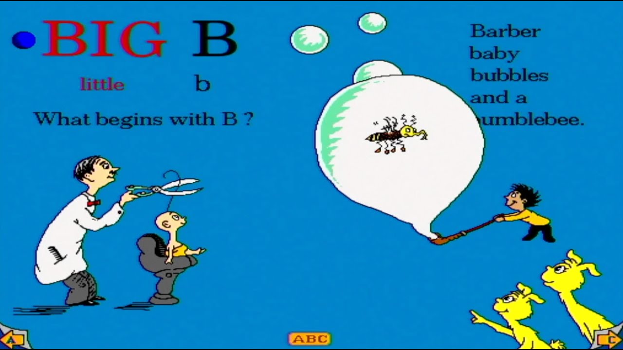 Dr. Seuss's ABC (1995) Letter B! Living Books Read And Play Alphabet ...