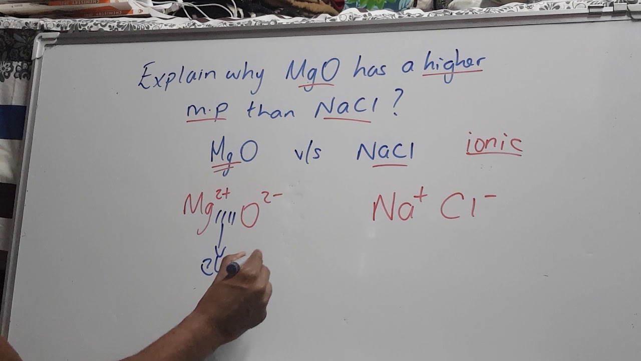 MgO vs NaCl melting point - YouTube
