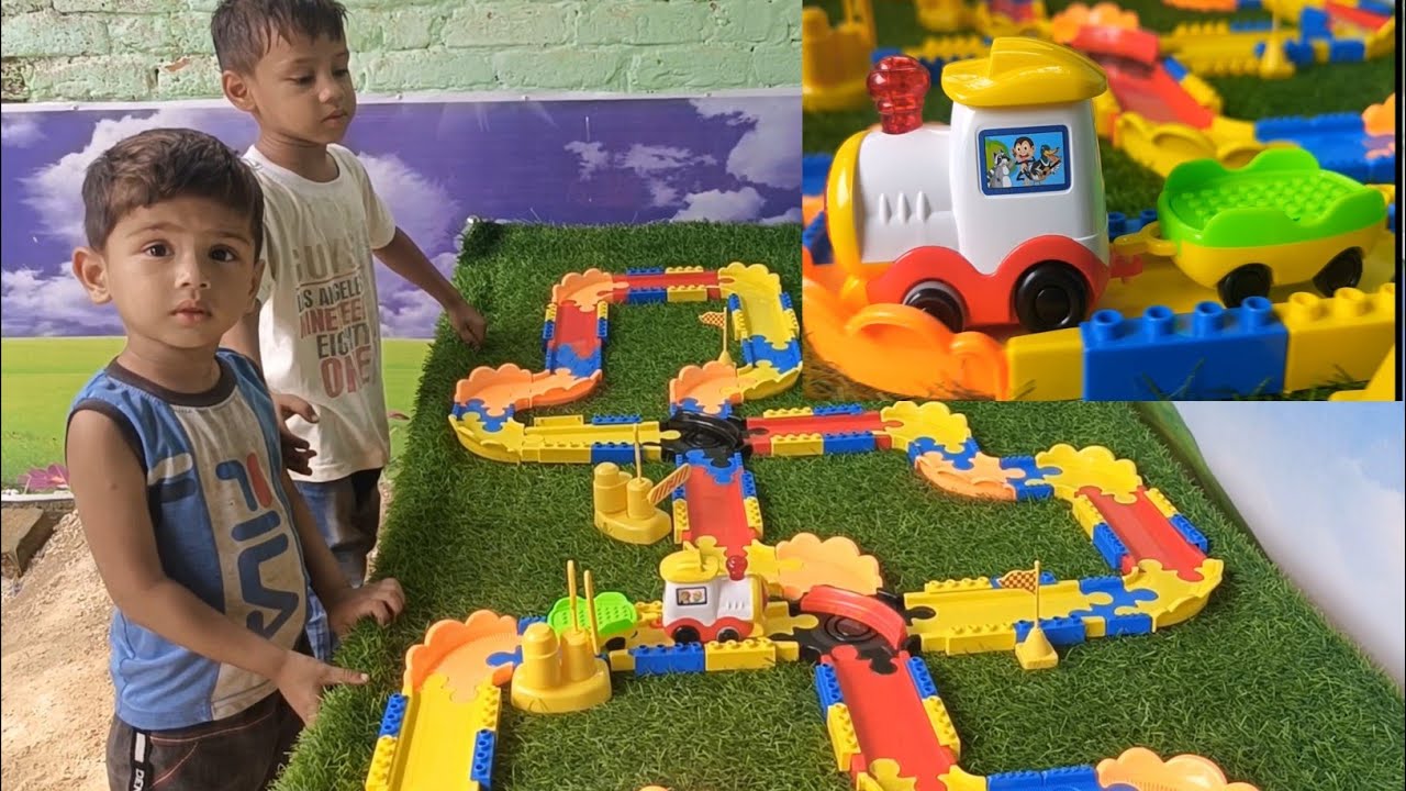 building blocks train | marina train toy video | train wala cartoon ...
