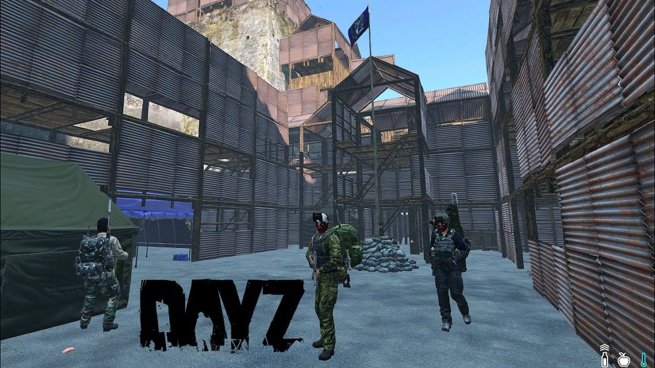 Huge Squad Castle Base, Tactical Group PvP & Livonia Bunker Raid | DayZ ...