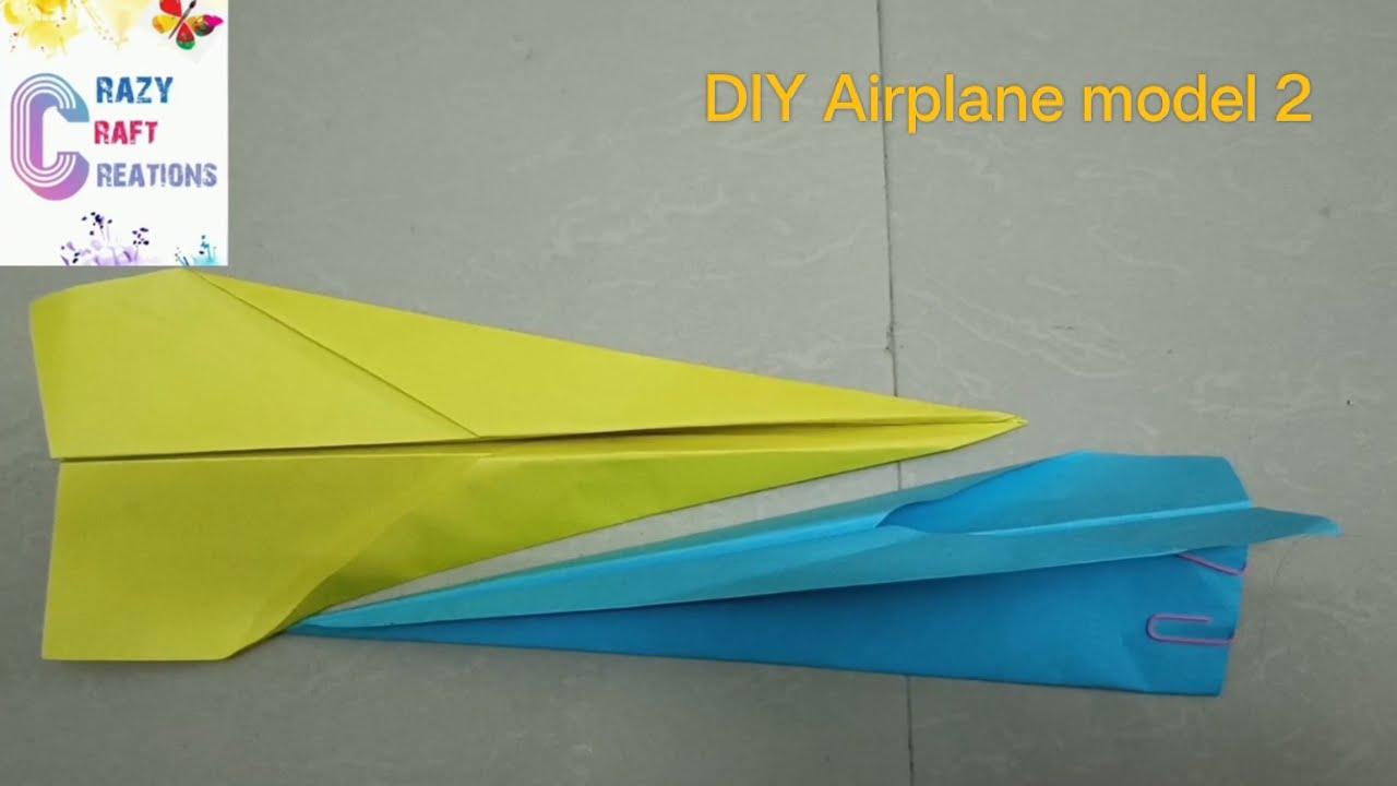 How to make a DIY Airplane model/step-by-step/easy for kids/For Kids/By ...