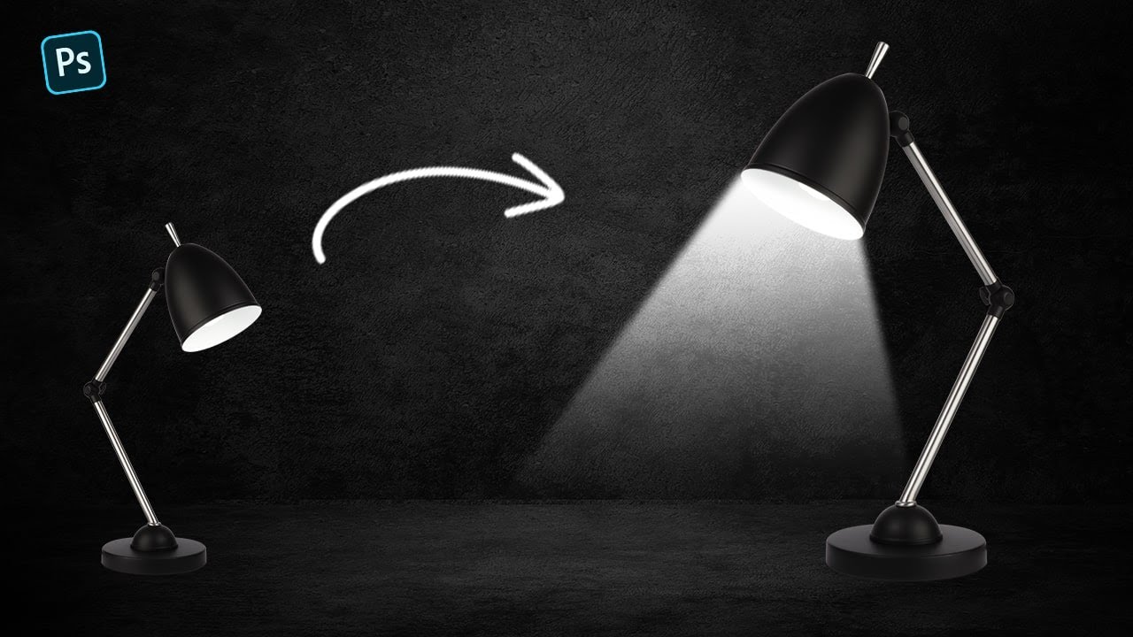 Spotlight effect - light effect - Street light photoshop tutorial - YouTube