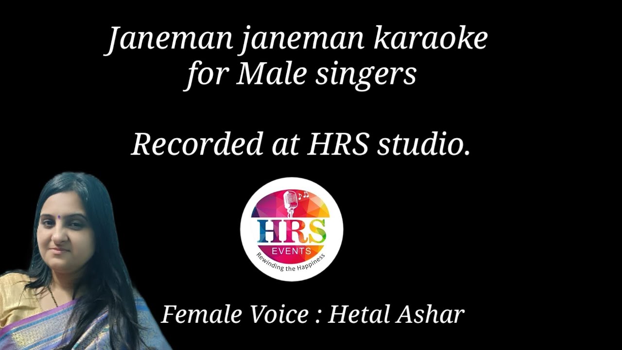 janeman janeman karaoke with female voice - YouTube