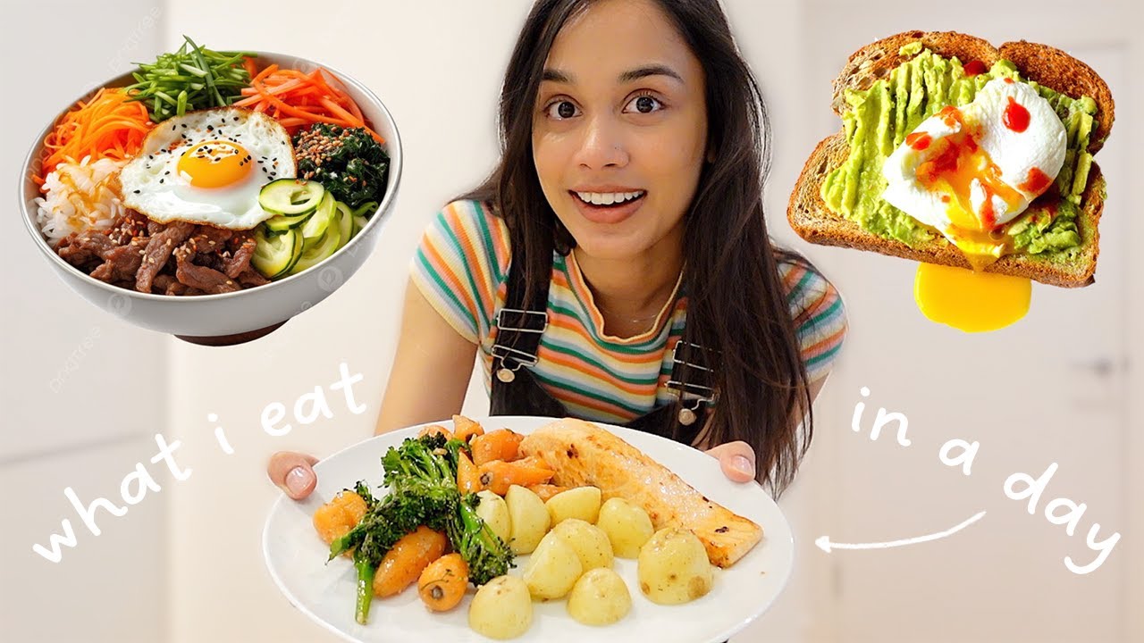 what i eat in a day - simple, healthy and trying new recipes :) - YouTube