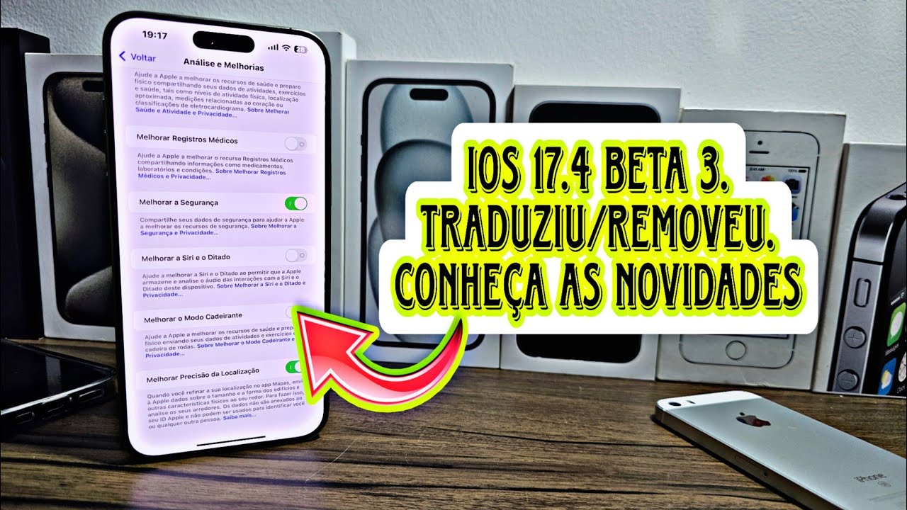 IOS 17.4 BETA 3! Removeu/Traduziu! Saiba o que mudou. - YouTube