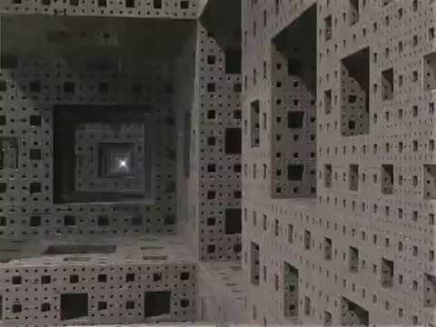Exploration of menger sponge fractals - YouTube