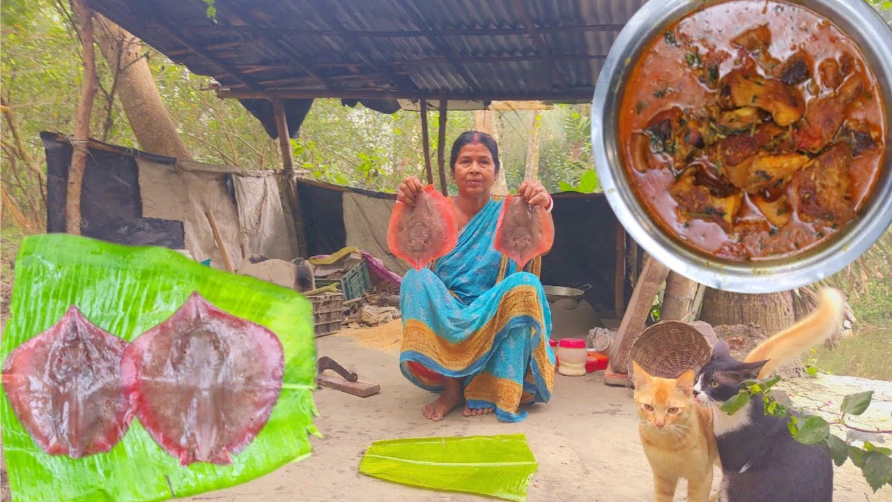 Defferent Style Cooking Sankar Fish Recipe || Village Mother Cooking # ...