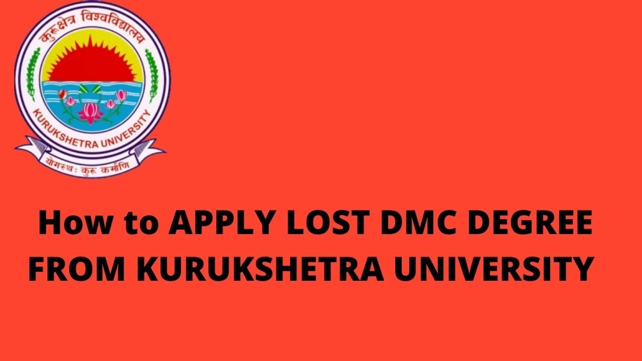 How to Apply lost degree from kurukshetra Univesrity online ! online ...
