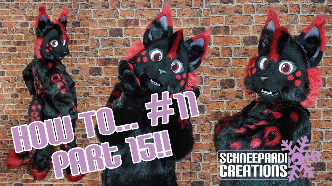 HowTo... #11 Build Cynder the Cat - Part 15 - Finishing the Fursuit ...