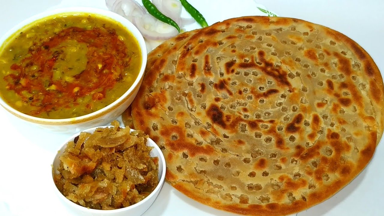 Rajasthani Dal Jadi Roti and Choorma recipe in hindi - YouTube