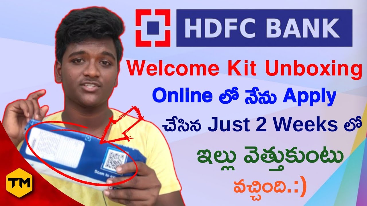 HDFC Bank welcome kit Unboxing In Telugu || TechMahendar - YouTube