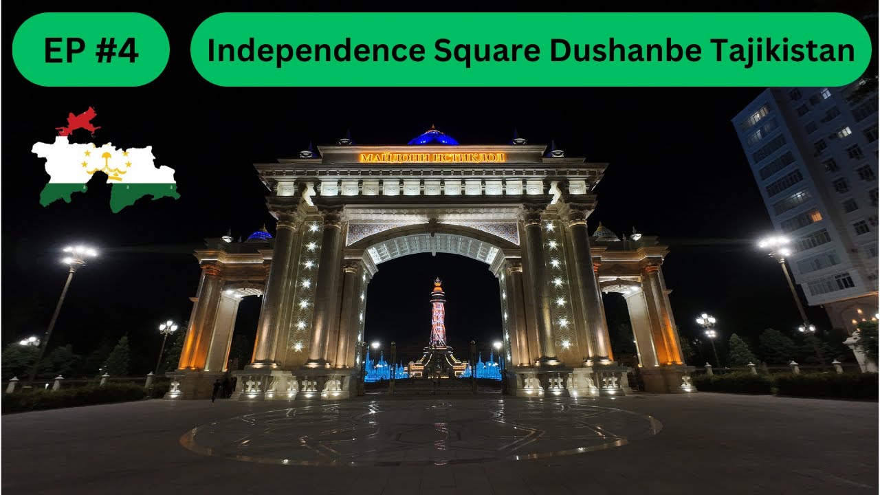 Tower of Independence Square Dushanbe Tajikistan ️🇹🇯☃️🇦🇪😱🇹🇯👻🇦🇪#dushanbe ...