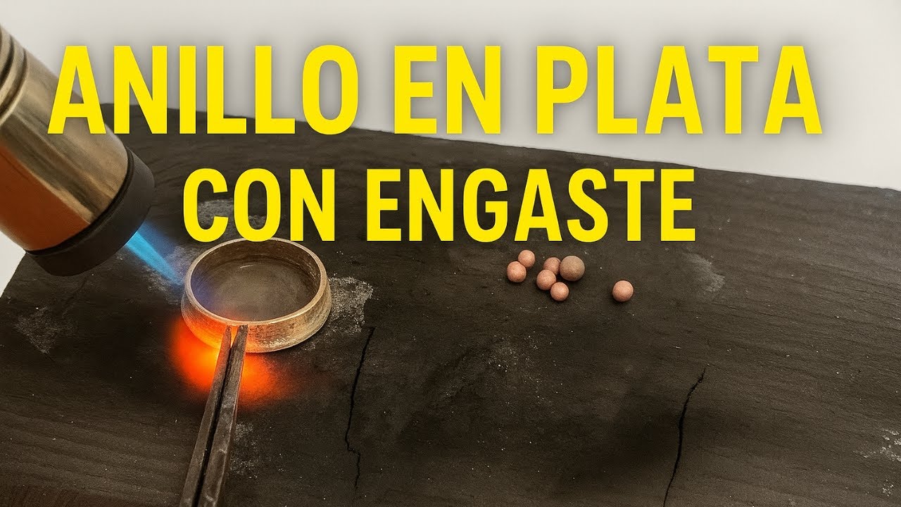 JOYERÍA ARTESANAL Anillo en plata engastado con bolas de plata - YouTube