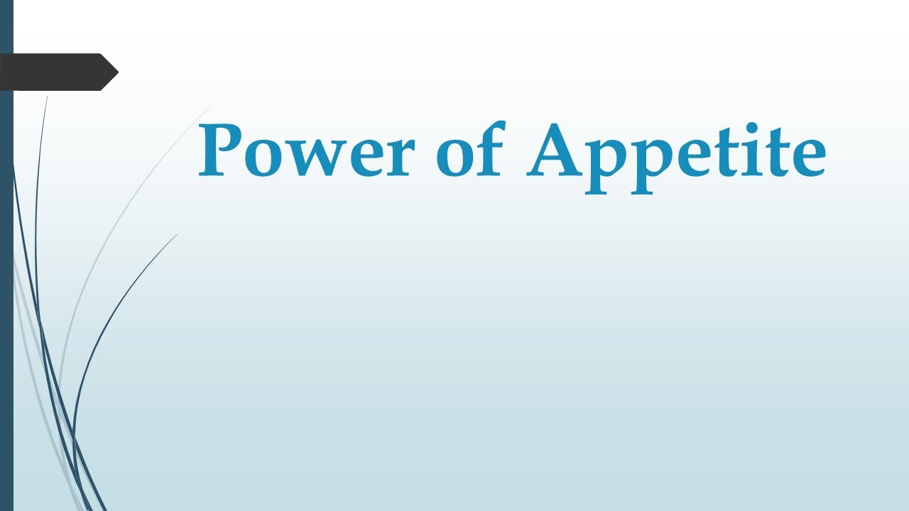 Kalon Gesellchen "The Power of Appetite" - YouTube