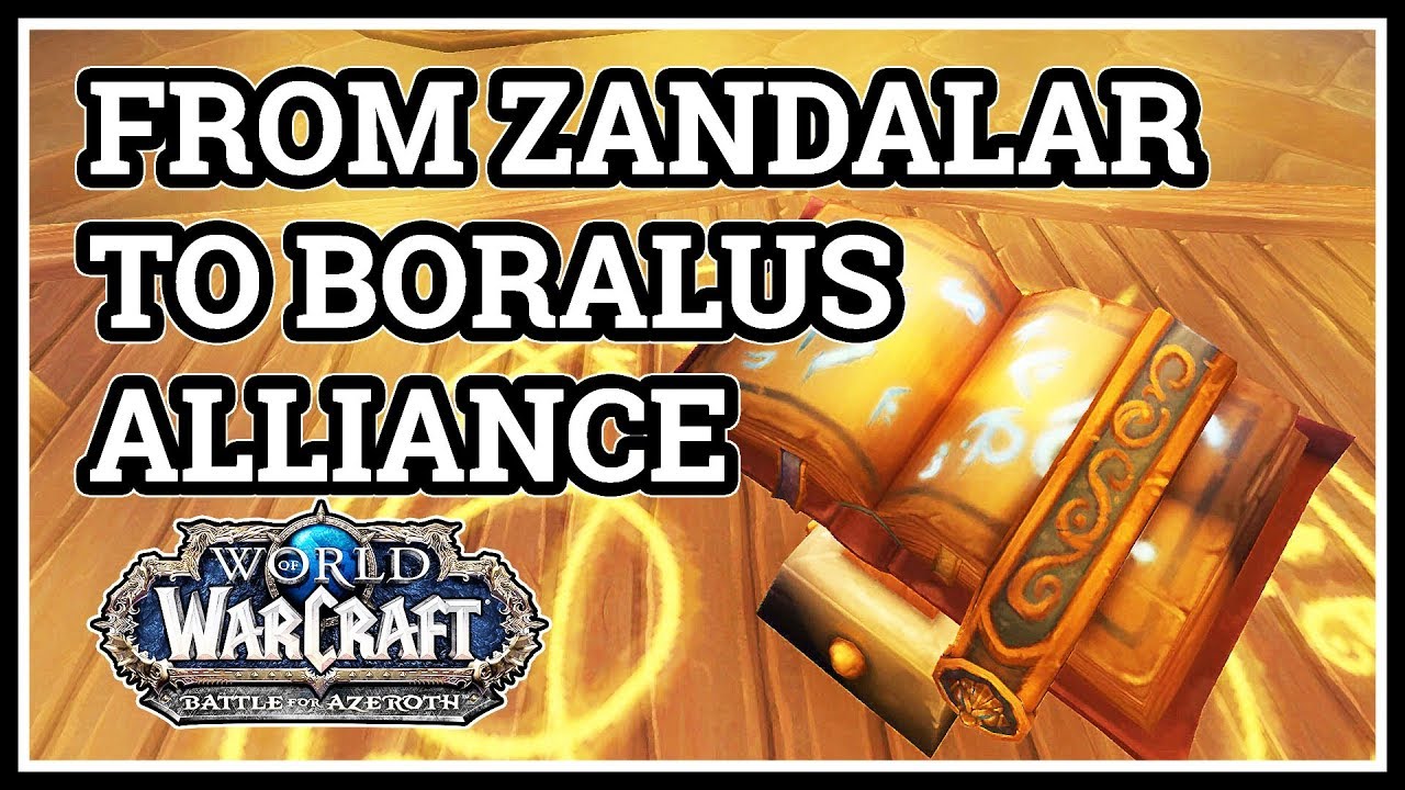How to get From Zandalar to Boralus WoW Alliance - YouTube