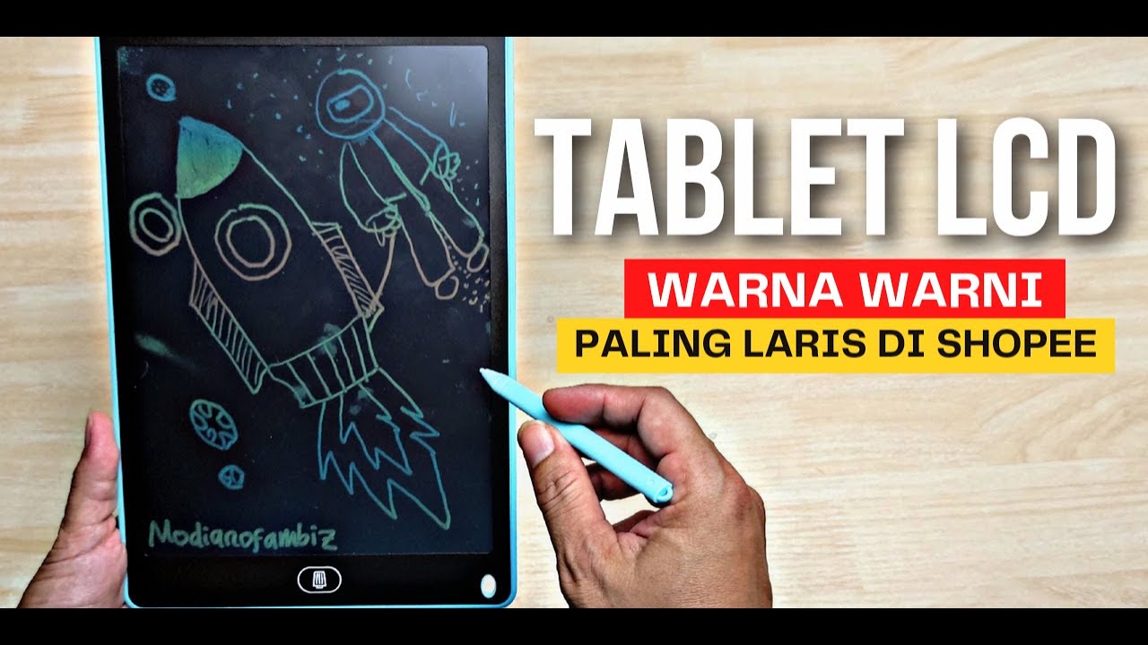 Unboxing Papan Tulis LCD Paling Laris Di Shopee - Basike LCD Writing ...