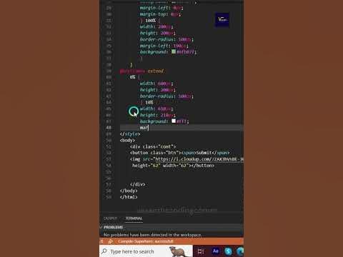 Animated Submit Button using HTML/CSS #html #coding #htmltutorial #css - YouTube