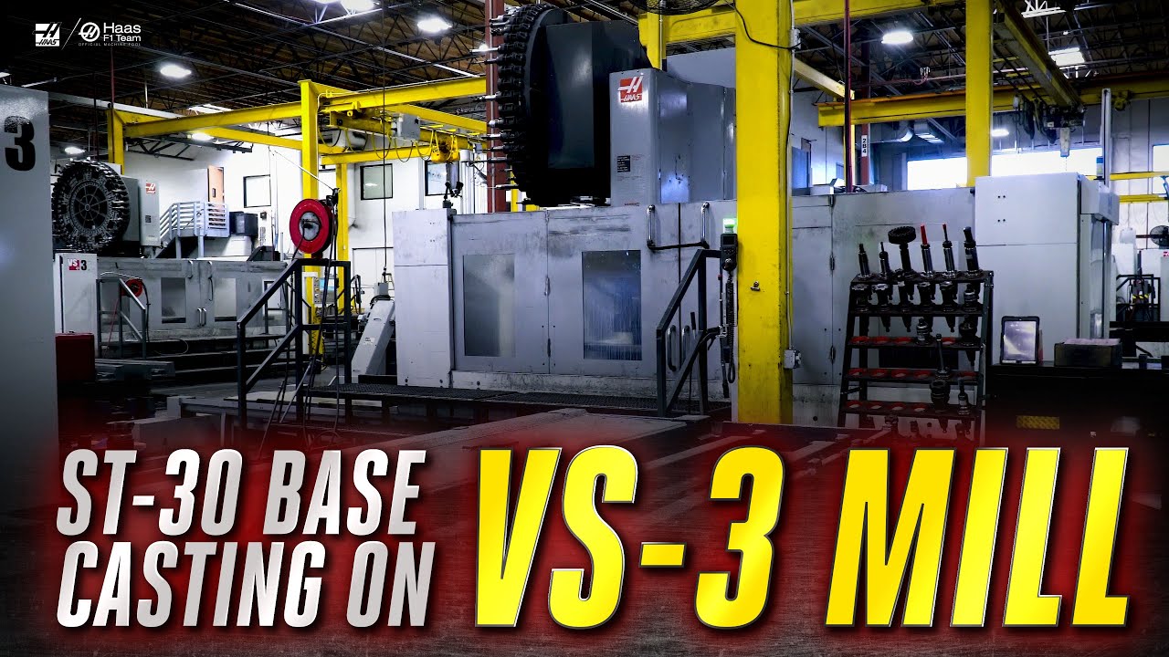 Haas VS-3 Machining ST-30 Base Castings - Haas Automation, Inc. - YouTube