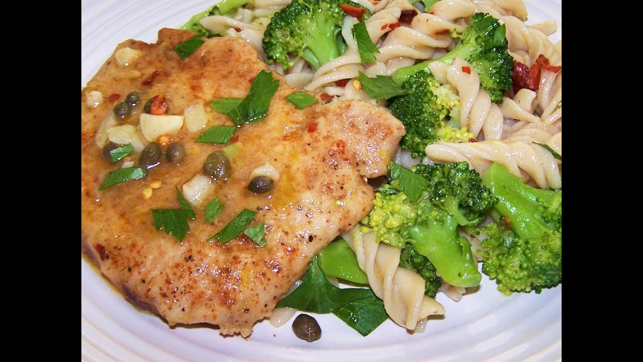 How To Make Pork Piccata with Lemon Broccoli Pasta - YouTube