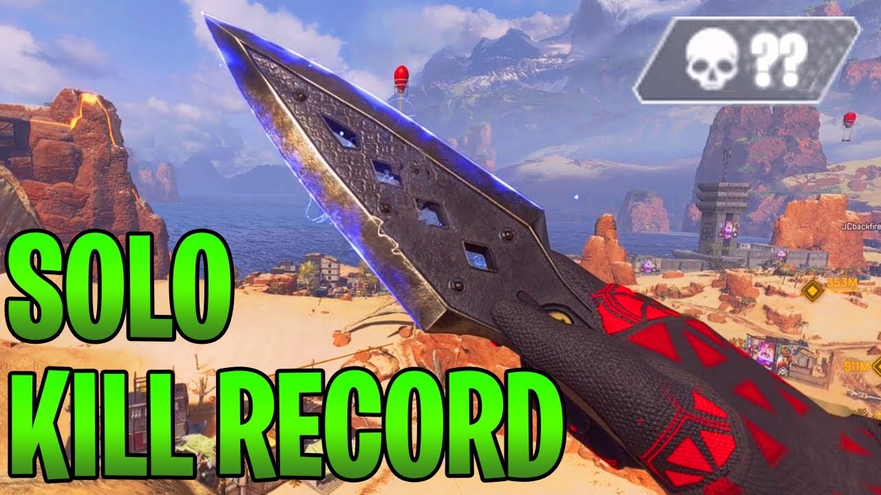 WORLD RECORD SOLO KILLS IN ONE GAME!!! - Apex Legends Battle Royale ...