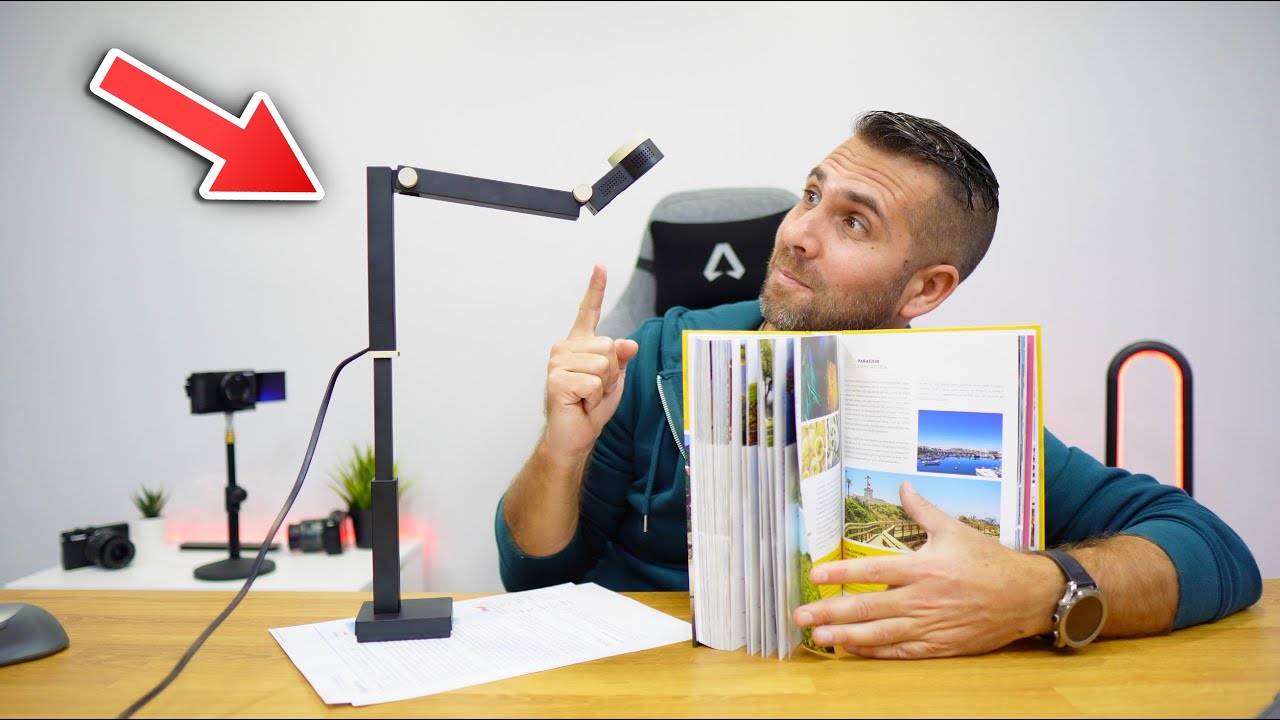 Scanner 4K Versátil e Rápido com Webcam e Reconhecimento de Texto CZUR ...