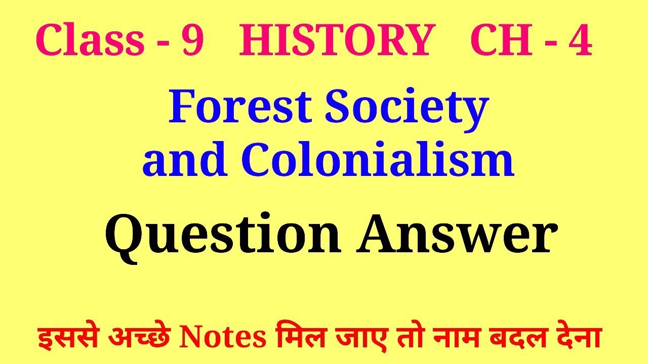 class 9 history chapter 4 question answer@questionanswer9399 - YouTube