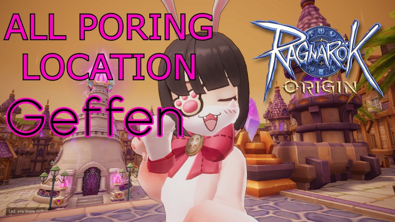 All Poring location in Geffen | Ragnarok Origin Global - YouTube