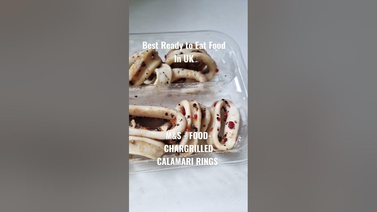 M S FOOD UK Ready To Eat CHARGRILLED CALAMARI RINGS m-s-food-uk-ready-to-eat-chargrilled-calamari-rings