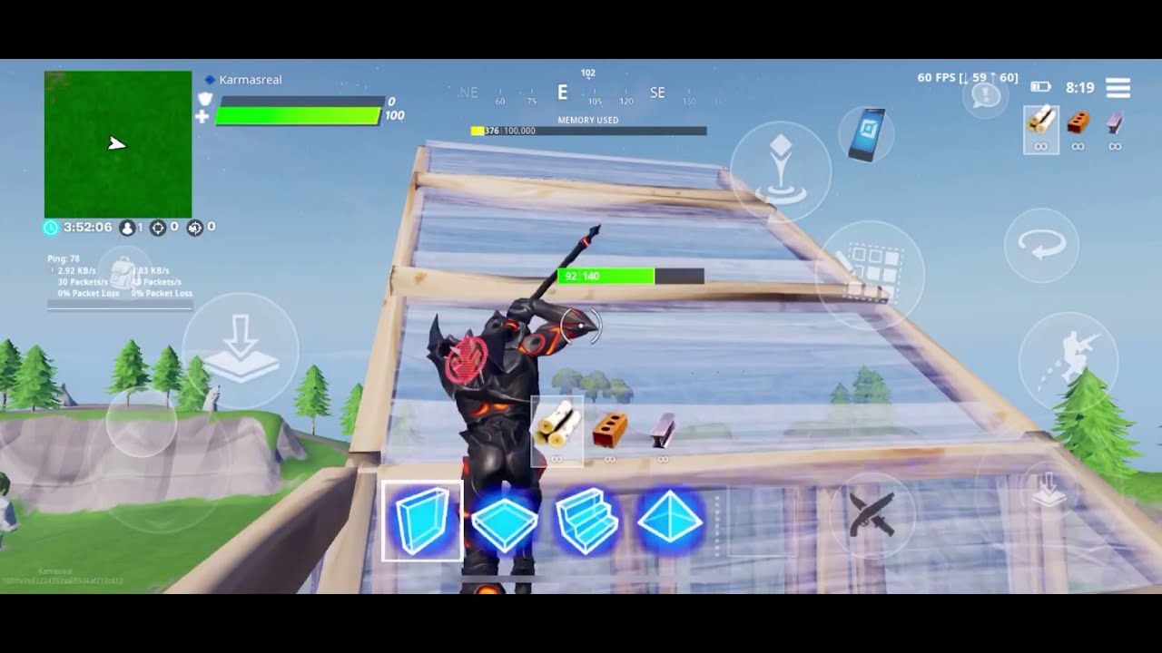 Fortnite Mobile Building 90's - YouTube