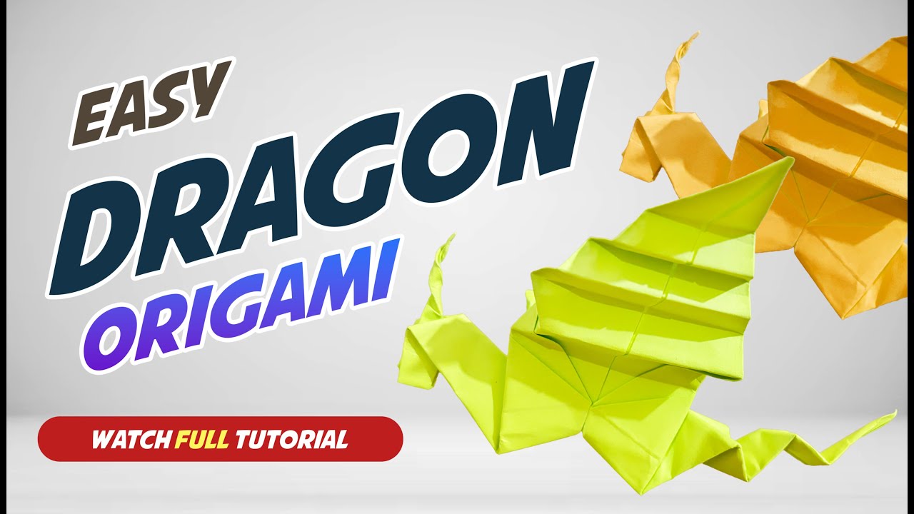 How to Fold a Stunning Origami Dragon | Easy Tutorial 🐉🐉 #dragon #diy # ...