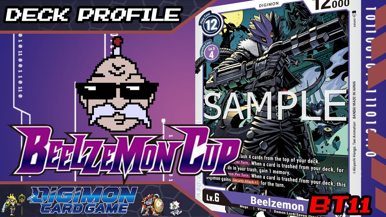 Beelzemon Deck Profile BT11! Digimona Card Game! - YouTube