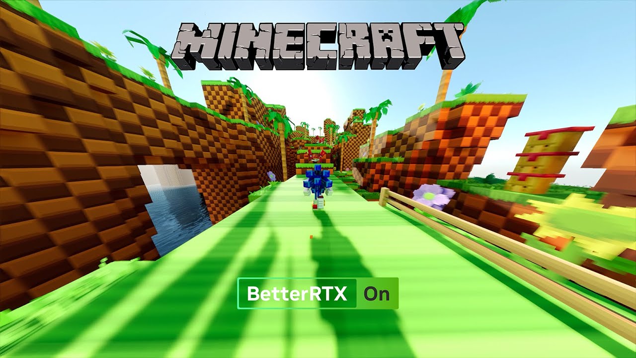 Revisiting Sonic x Minecraft but now with Better RTX and Better Render ...