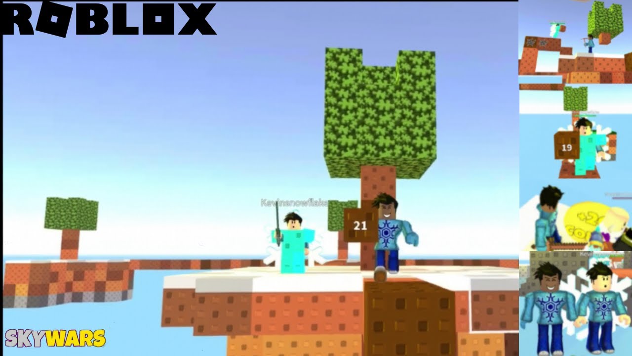 Playing with Kevin again!!! | Roblox Skywars - YouTube