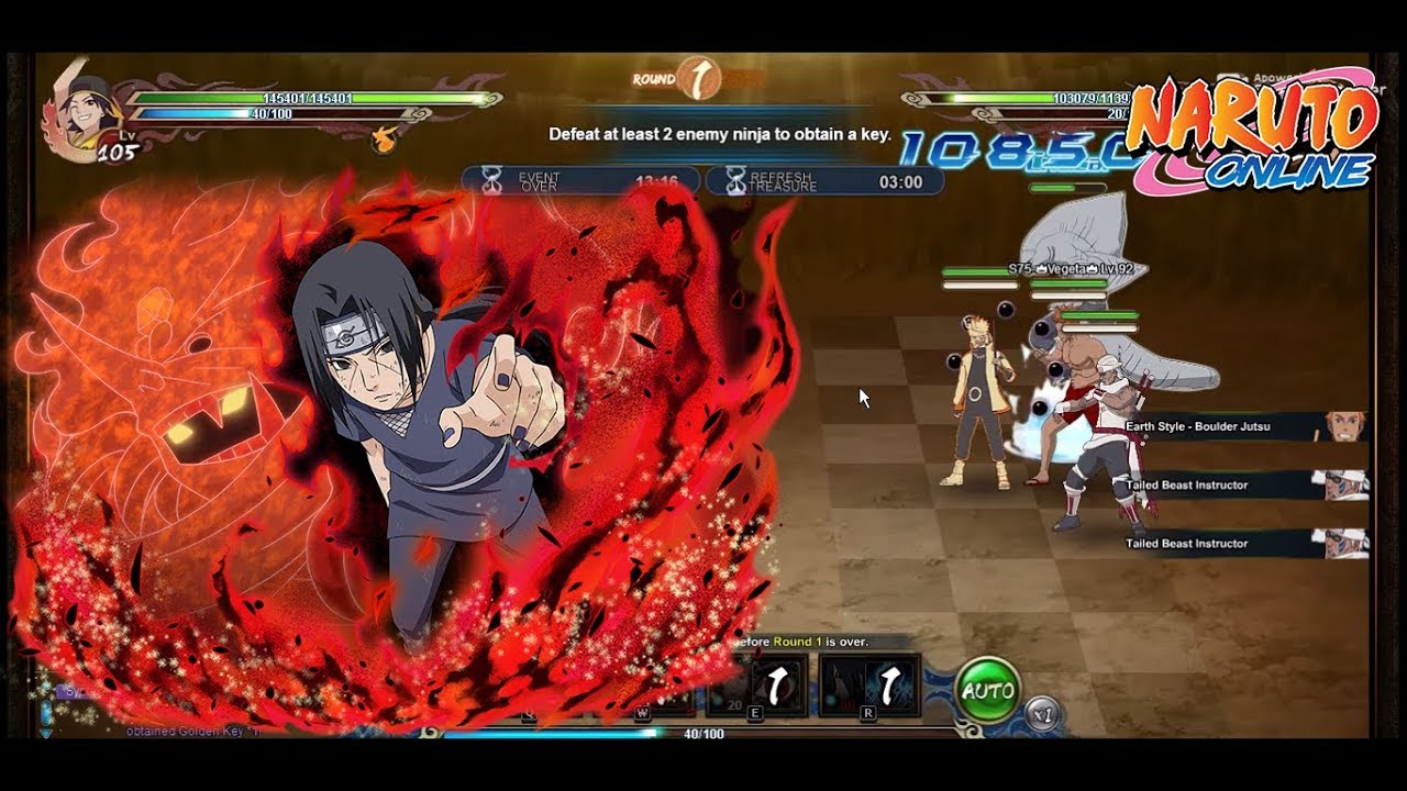 Naruto Online Training grounds: Itachi susano - YouTube